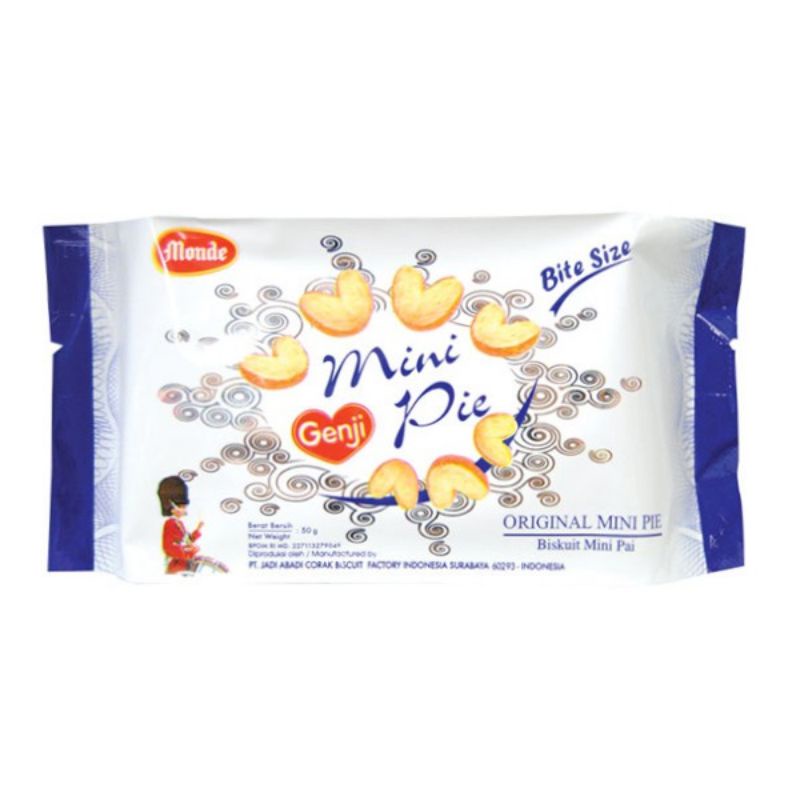 Jual Monde Genji Original Mini Pie 50gr Bite Size / makassar / | Shopee ...