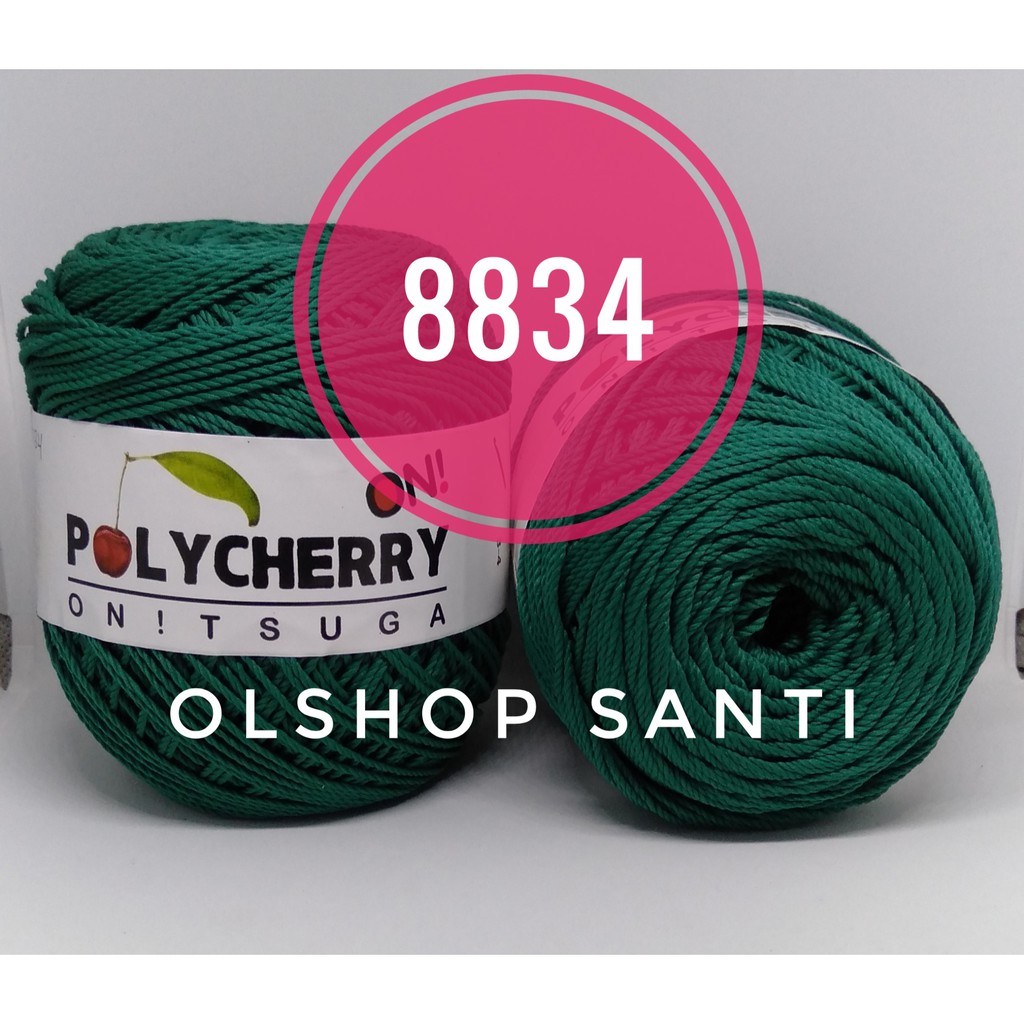 Jual Benang Rajut POLYCHERRY Onitsuga - warna HIJAU DAUN (8834 ...