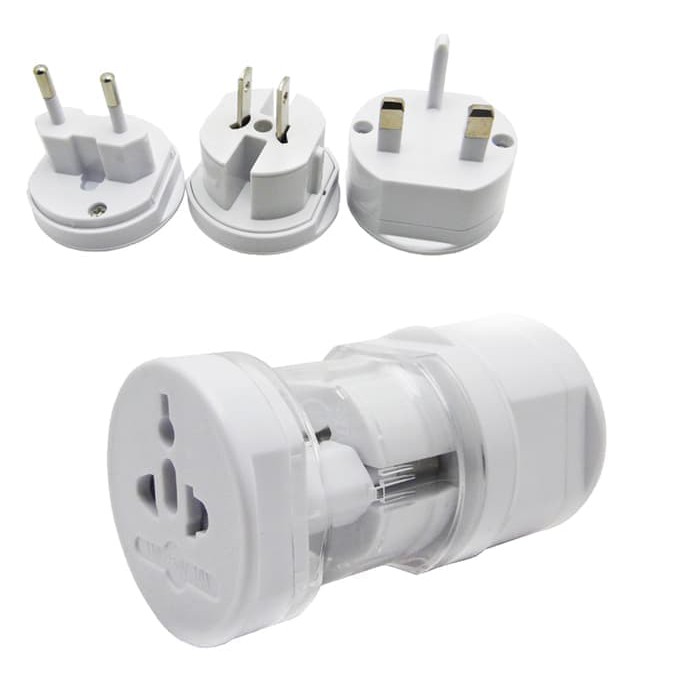 Jual UNIVERSAL TRAVEL ADAPTOR ALL IN ONE (BULAT) | Shopee Indonesia