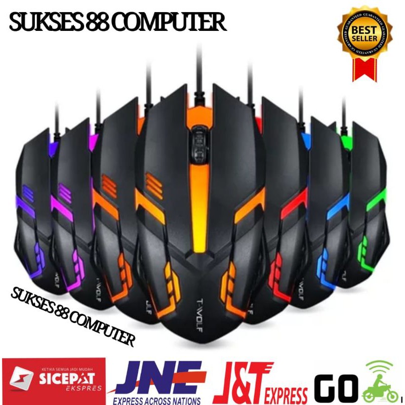 Jual MOUSE GAMING LED / MOUSE GAMING RGB WITH CABLE | Shopee Indonesia