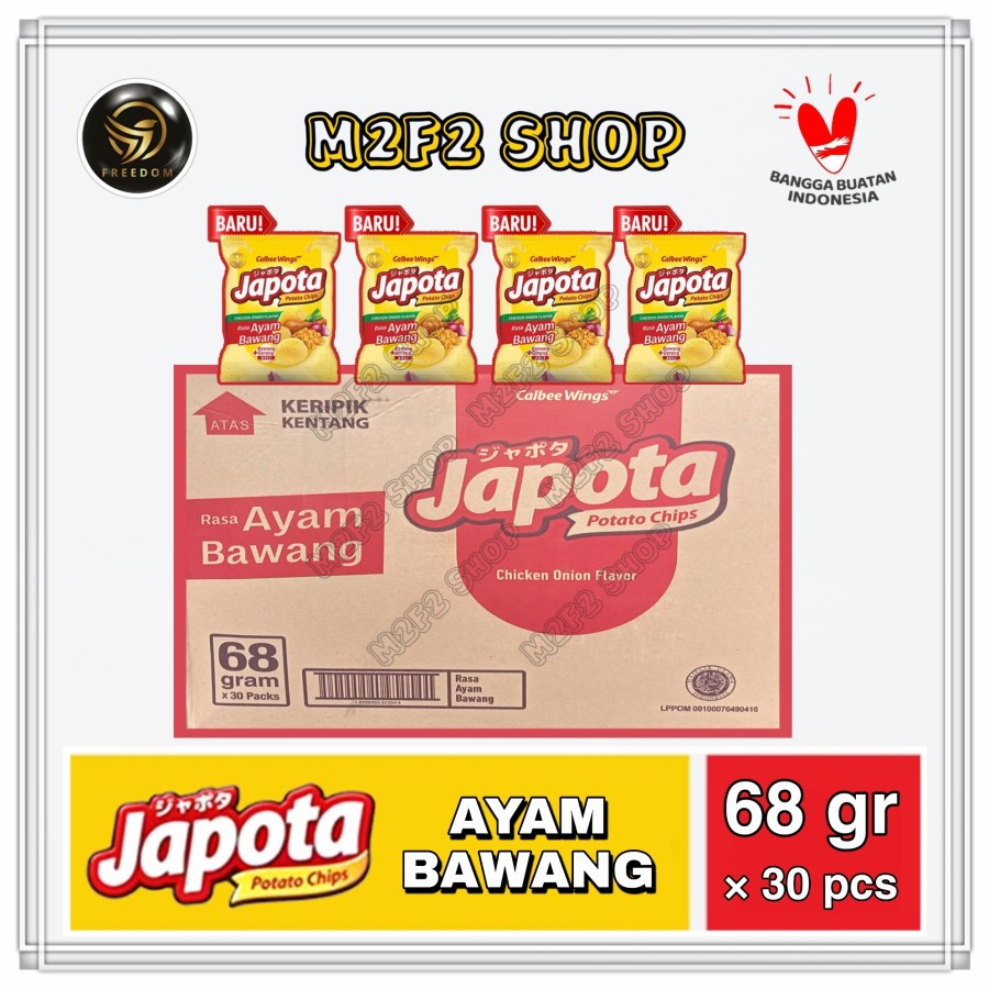 Jual Keripik Kentang Japota Potato Chips Ayam Bawang - 68 gr (Kemasan ...