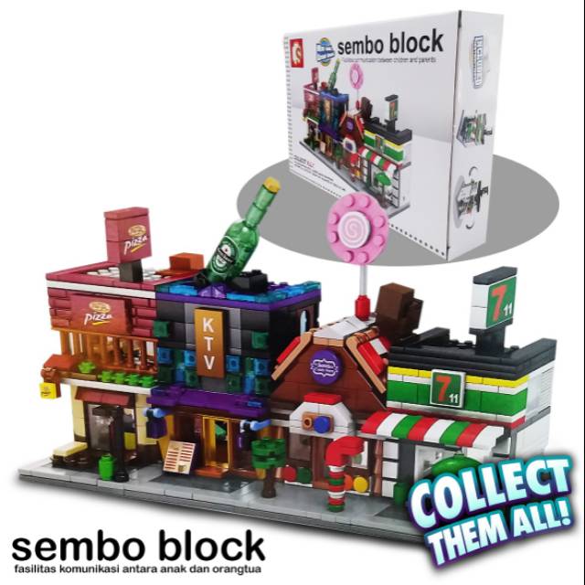 Jual Sembo Block 4 in 1 Mini Modular World Ggreat Dream_(Sevel, Candy ...