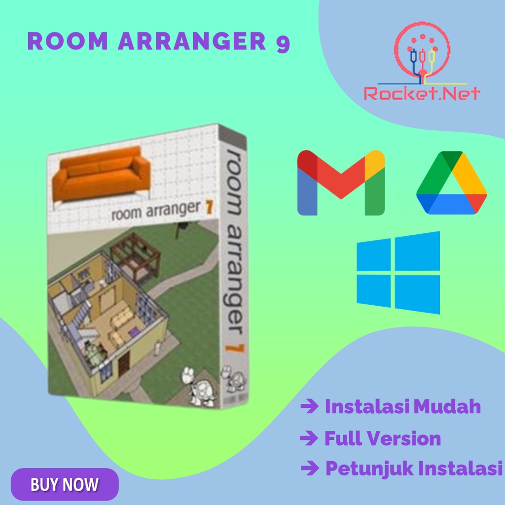 Jual Room Arranger 9 Full Version, No Trial Lifetime Permanent | Software Home Design 3D & 2D ...