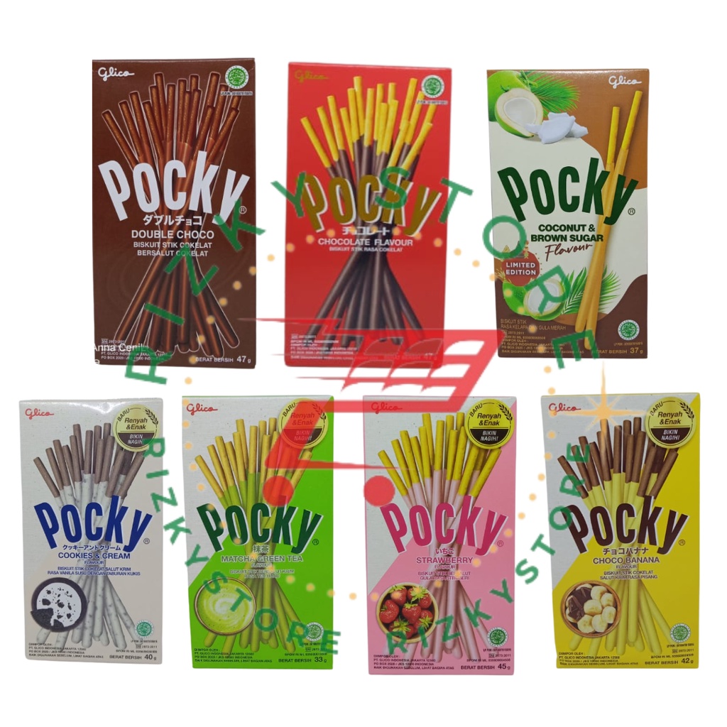 Jual Glico Pocky Snack Besar biskuit bersalut coklat rasa | Shopee ...