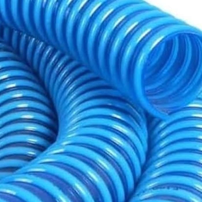 Jual Selang Spiral 2" Selang Sedot Hisap Pompa Alkon Sawah PVC Biru ...