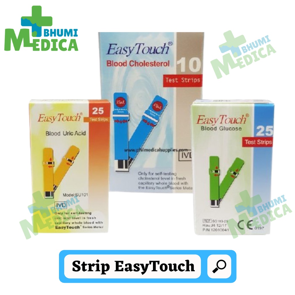Jual Easy Touch Strip Gula Darah Strip Asam Urat Strip Kolesterol Stick ...