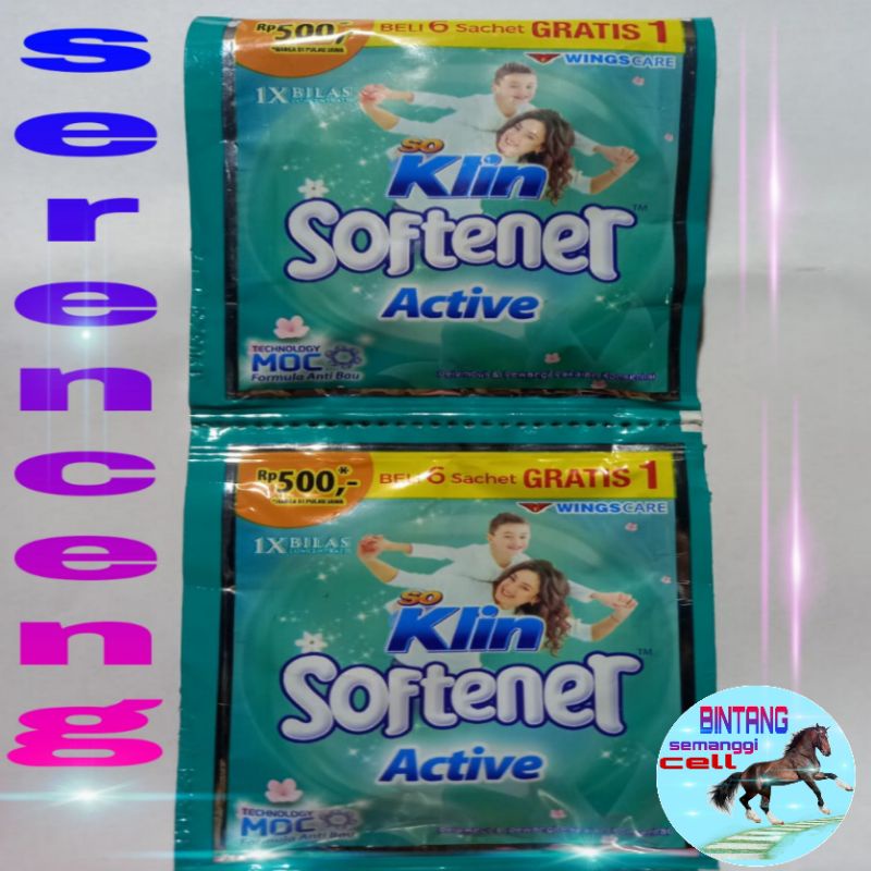 Jual Soklin softener pewangi pakaian 1 renceng | Shopee Indonesia