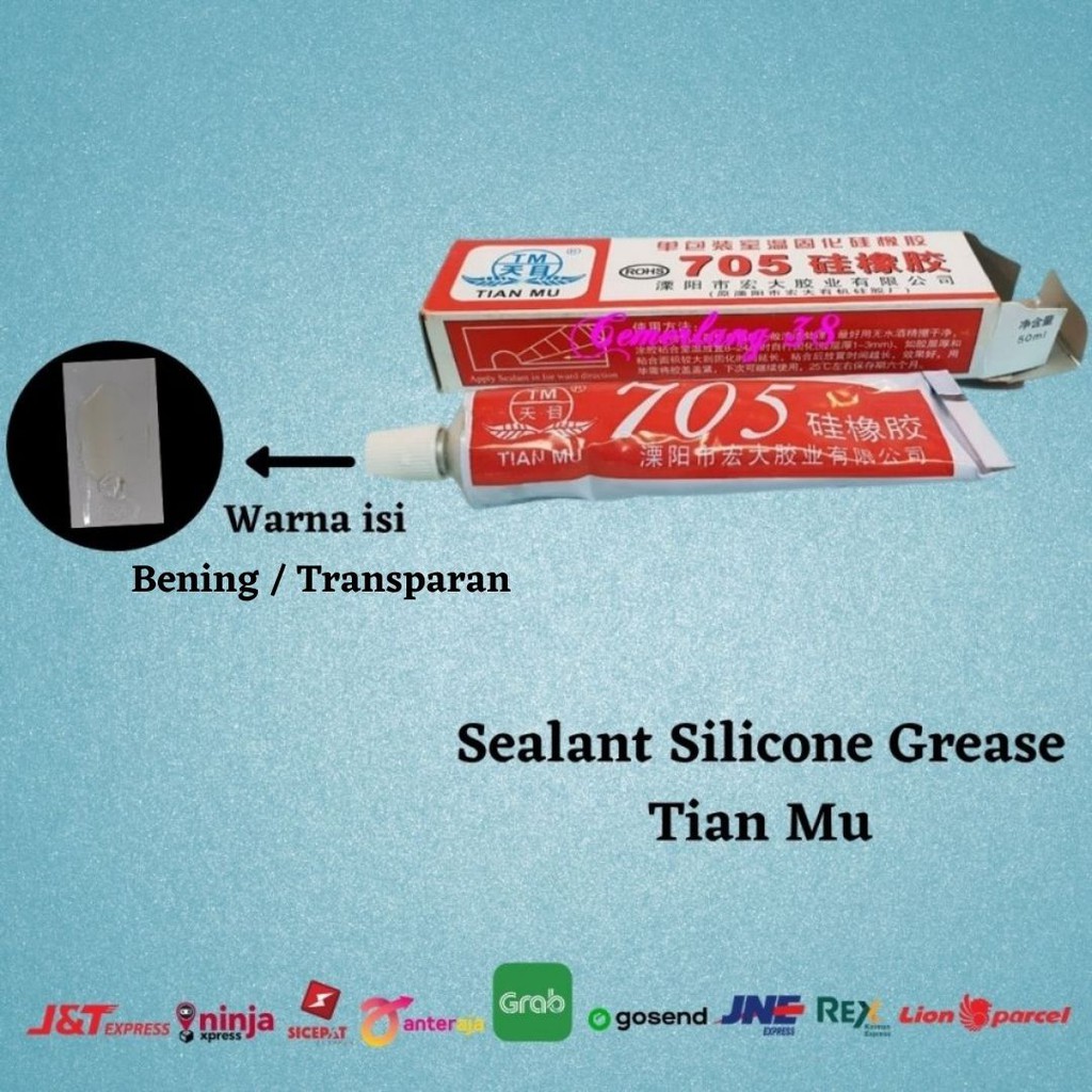 Jual Thermal Glue 705 / Sealant Silicone Grease Tian Mu / Heat sink ...