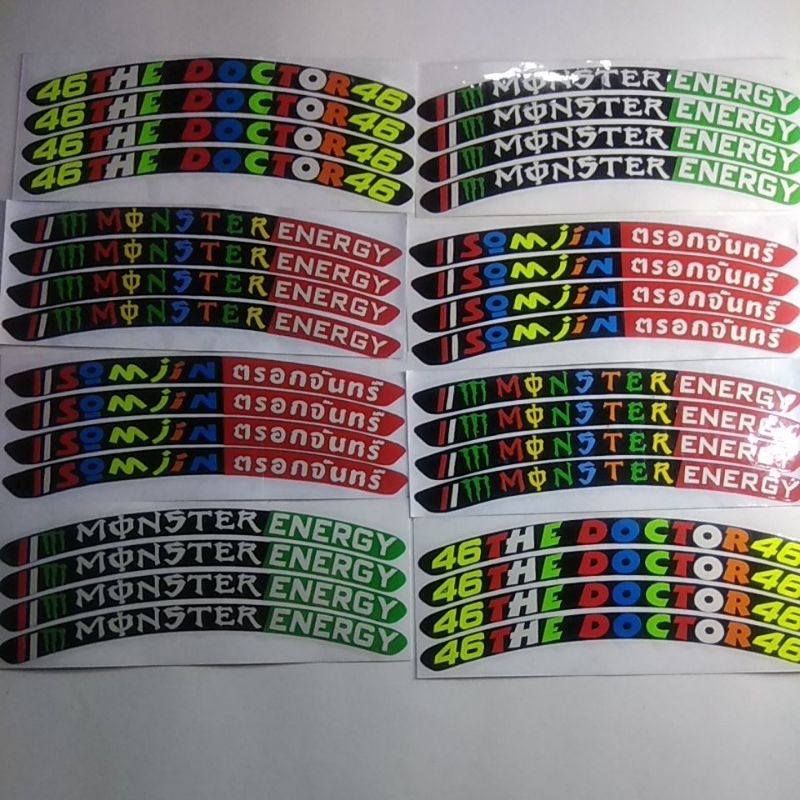 Jual Sticker velg racing bahan cutting tumpuk | Shopee Indonesia