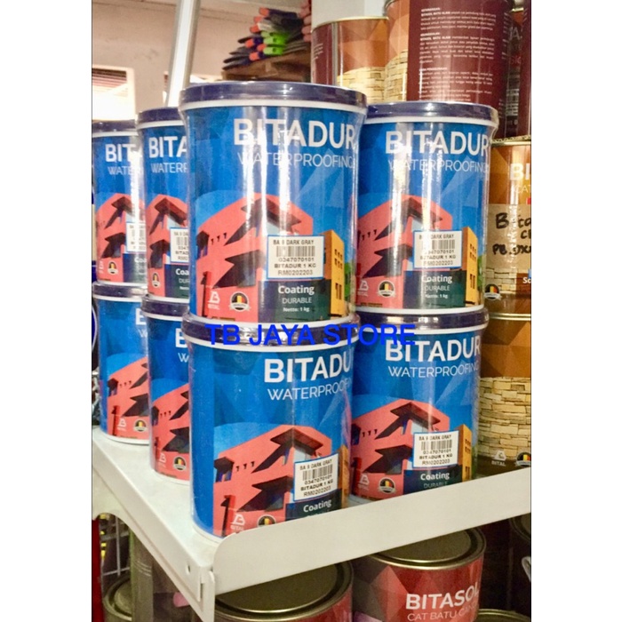 Jual BITADUR CAT WATERPROOFING CAT ANTI BOCOR 1 KG | Shopee Indonesia