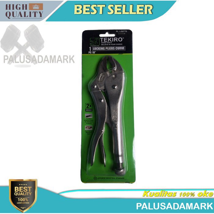 Jual Tang Jepit Tekiro 10" Tang Buaya Tekiro Locking Plier Curve ...
