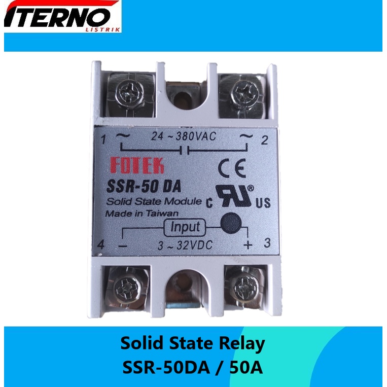 Jual Solid State Relay SSR-50DA Fotek SSR50DA 50A | Shopee Indonesia