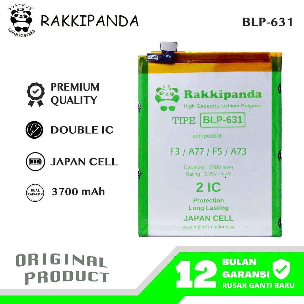 Jual RakkiPanda - BLP631 F3 / F5 / F5 Youth / A73 / A77 Batre Batrai ...