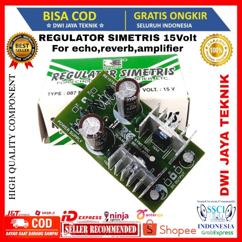 Jual Kit PSU Regulator Simetris 15V CT Ranic | Shopee Indonesia
