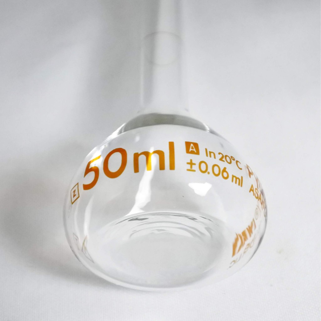 Jual Labu Ukur 50 ml | Volumetric Flask IWAKI | Shopee Indonesia