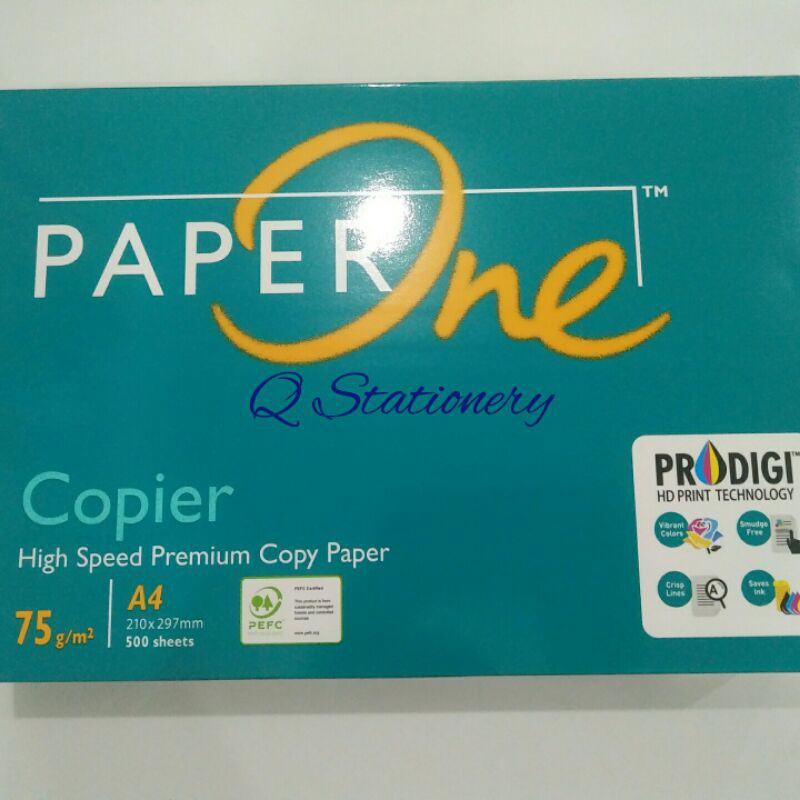 Jual Kertas HVS 75 gr A4 merek Paper One | Shopee Indonesia