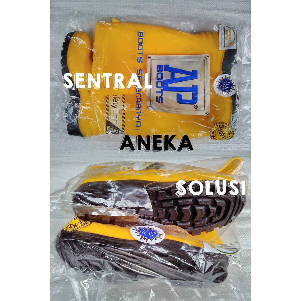 Jual ap boots safety s5 APD boot kuning yellow ukuran 39 - 46 eceran ...