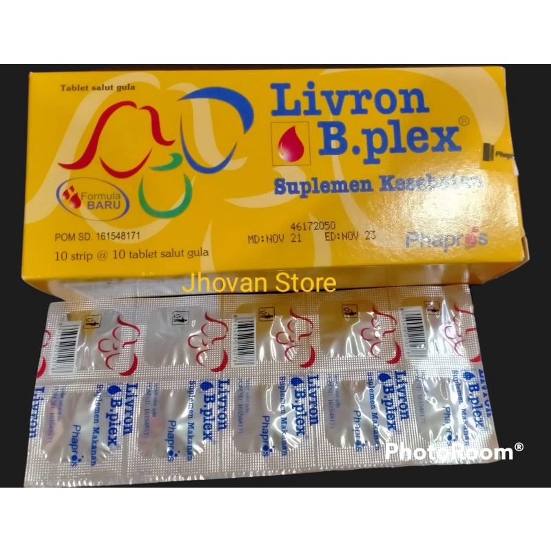 Jual Livron B plex 10 tablet , multivitamin & mineral untuk penyembuhan dan daya tahan tubuh ...