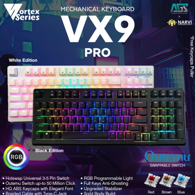 Jual Vortexseries Vx9 Pro Mechanical - Keyboard Gaming Kekostore51 ...