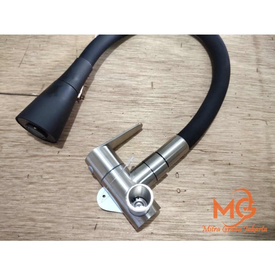 Jual Keran Kran Angsa SOLIGEN SSR 606 Hitam Kran Cuci Piring Air Dapur ...