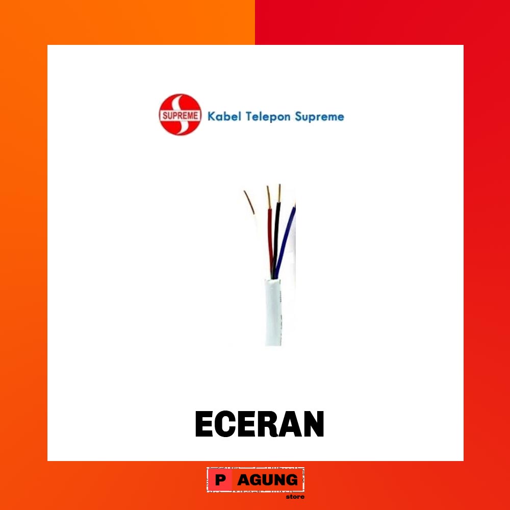 Jual Kabel Telepon Supreme 2 Pair 2x2x0,6 Eceran Meteran | Shopee Indonesia