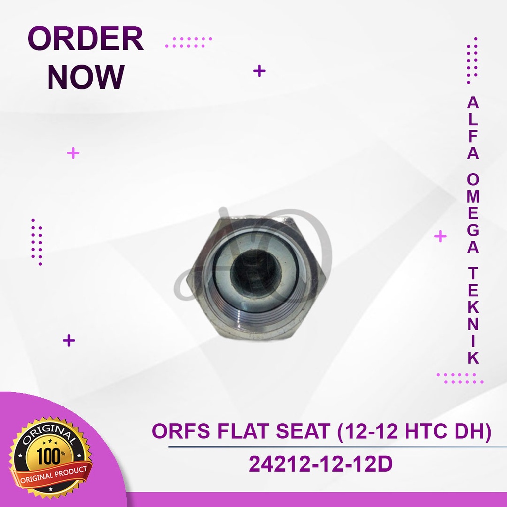 Jual FITTING HYDRAULIC ORFS 12-12 HTC DH NEPEL SELANG HIDROLIK 24212-12 ...
