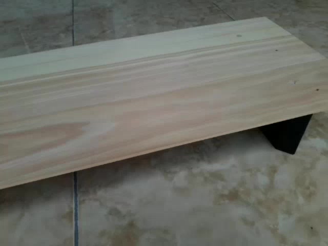 Jual Meja Monitor Top Table Natural KAKI HITAM, Desk Monitor, Stand ...