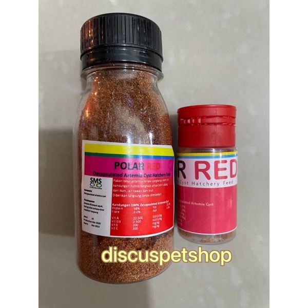 Jual Polar Red 10 Gram 50 Gram Pakan Telur Artemia tanpa cangkang ...