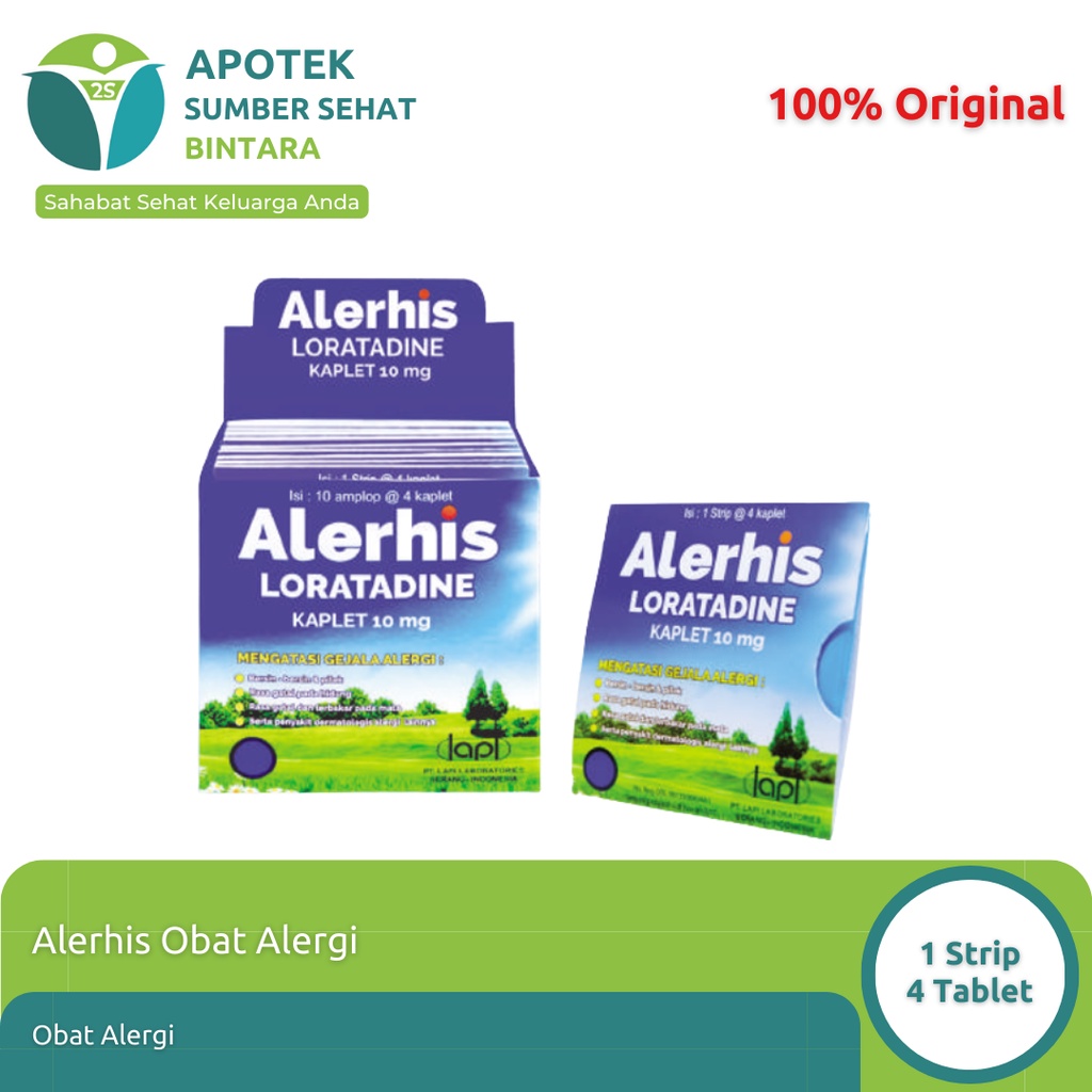 Jual Alerhis Obat Gatal/Alergi 1 Strip 4 Tablet | Shopee Indonesia