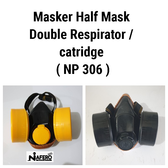 Jual HALFMASK RESPIRATOR DOUBLE FILTER NP306 | Shopee Indonesia