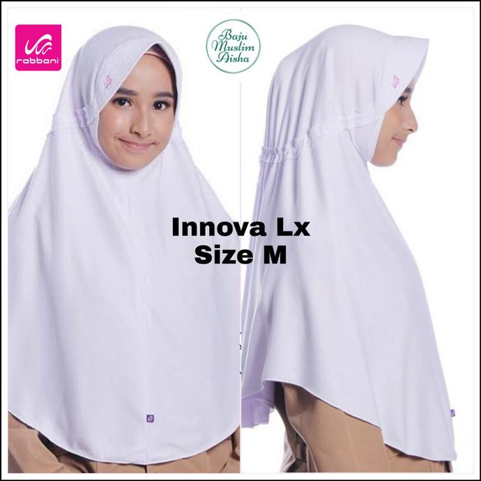 Jual Rabbani Innova LX M Putih Kerudung Sekolah Jilbab Hijab Instan Scarf | Shopee Indonesia