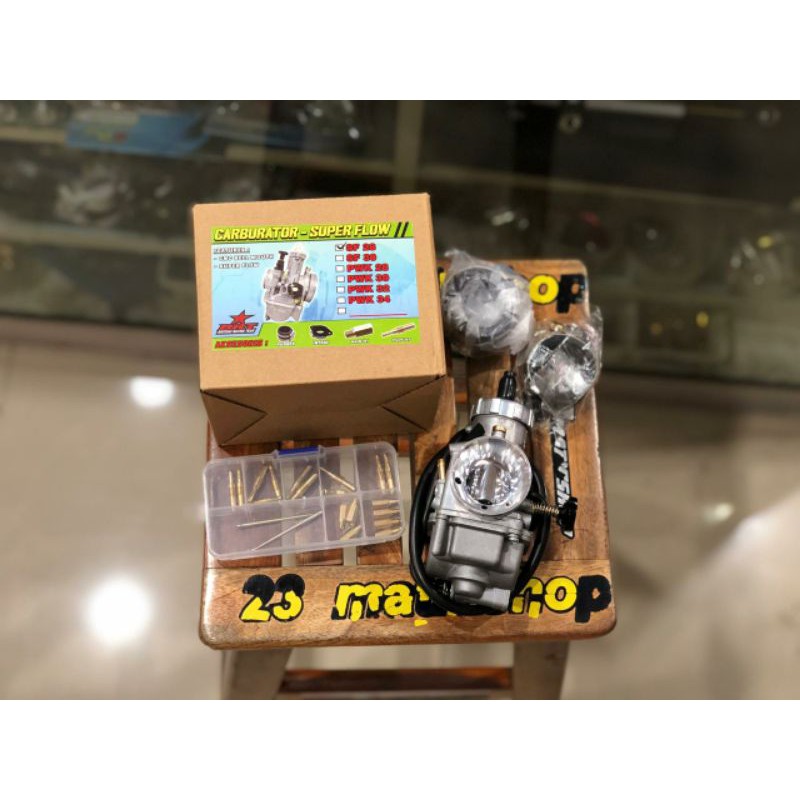 Jual karbu pe 28 brt sf new superflow powerjet full set intake jarum ...