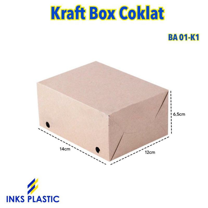 Jual KRAFT BOX COKLAT 12 X 14 X 6,5 CM ( ISI 10 ) | Shopee Indonesia