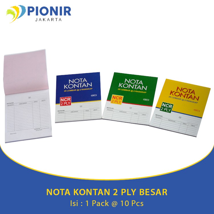 Jual NOTA KONTAN 2 PLY BESAR (1 PACK = 10 PCS) | Shopee Indonesia