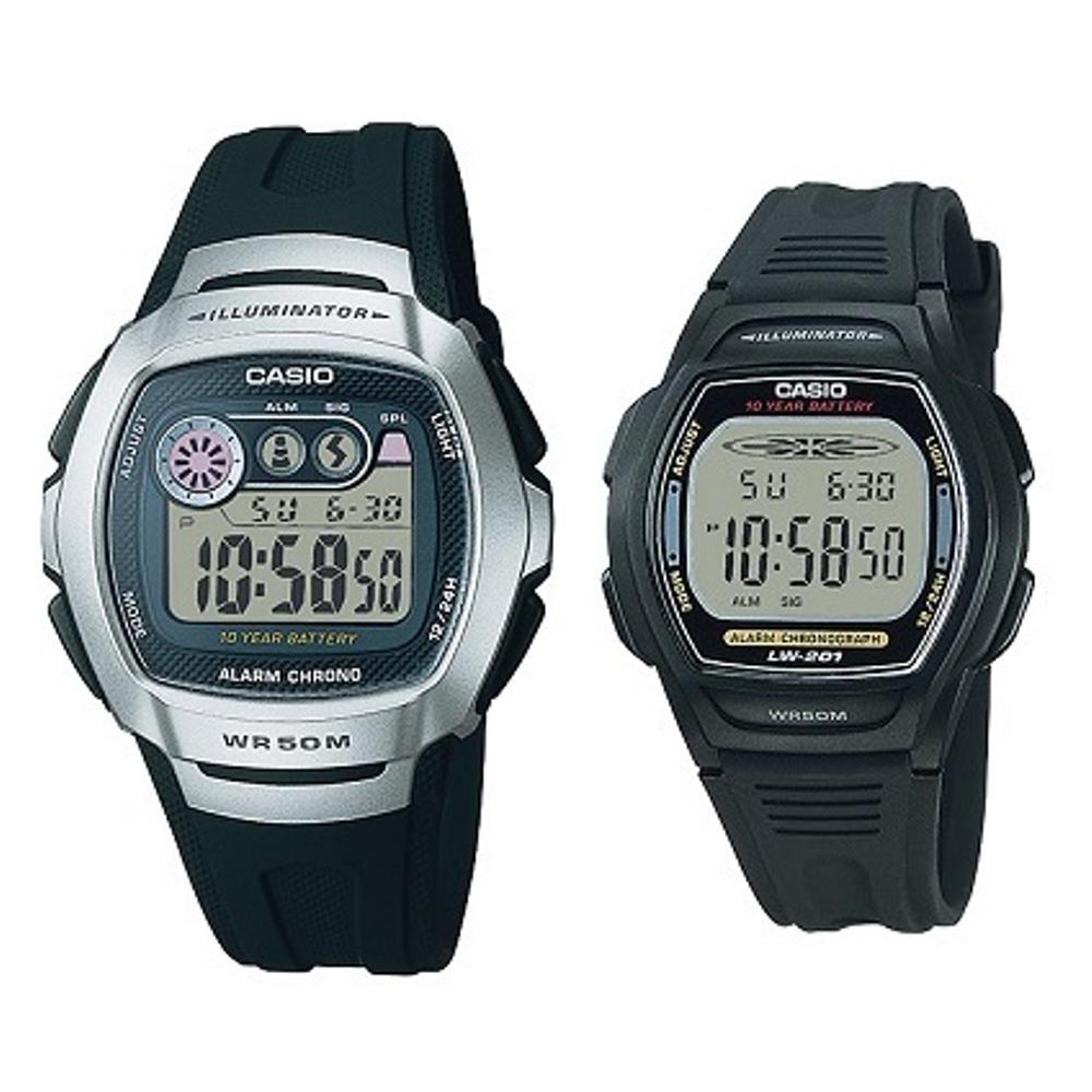 Jual Jam Tangan Casio Original Couple Pria Wanita W 210 1A LW 201 1A ...