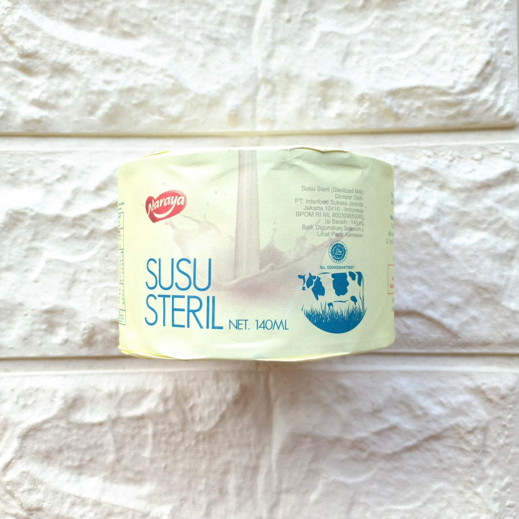 Jual Naraya Susu Steril 140ml Sterilized Milk Susu Sapi Segar Fresh ...