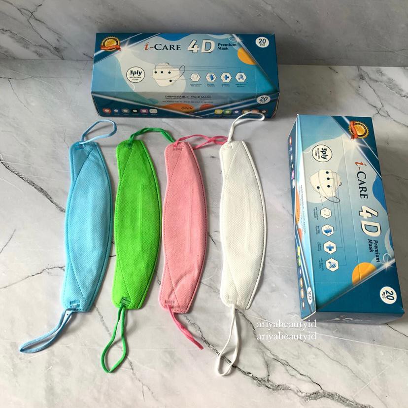 Jual Masker EVO Plusmed Earloop 4D I-CARE Premium Quality (ISI 10 PCS ...