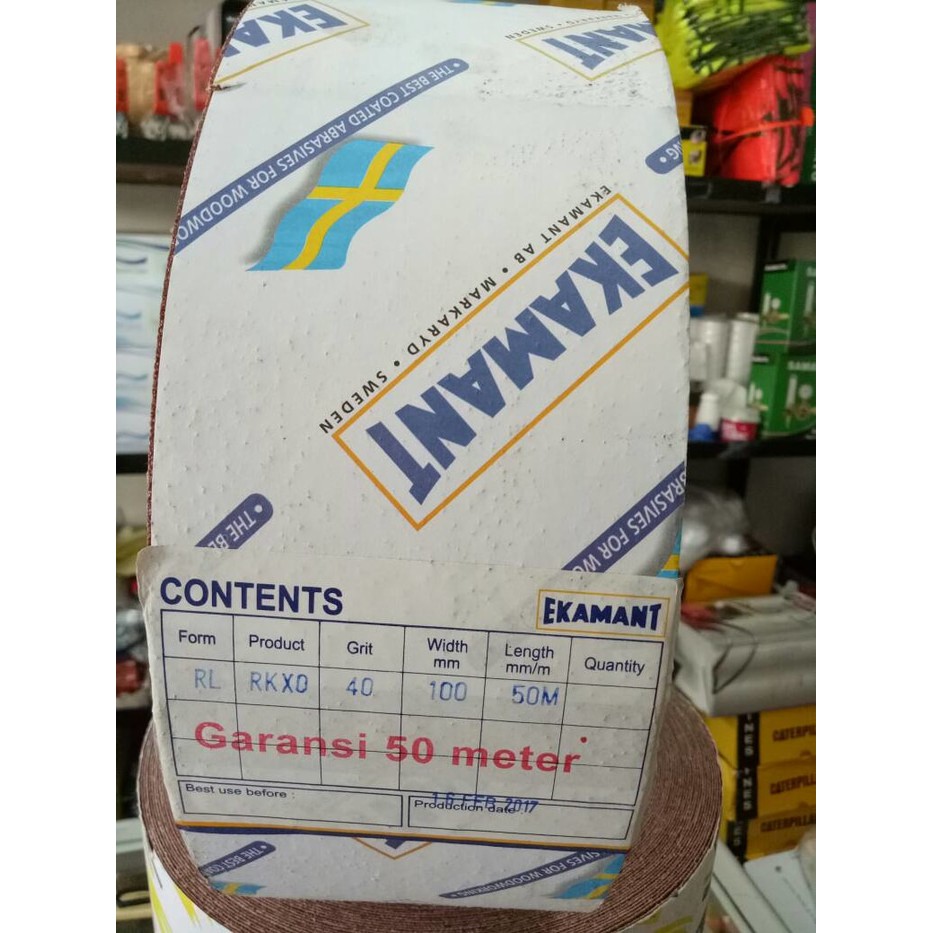 Jual AMPLAS EKAMANT 120-400 UKURAN 1 ROLL (50M) | Shopee Indonesia