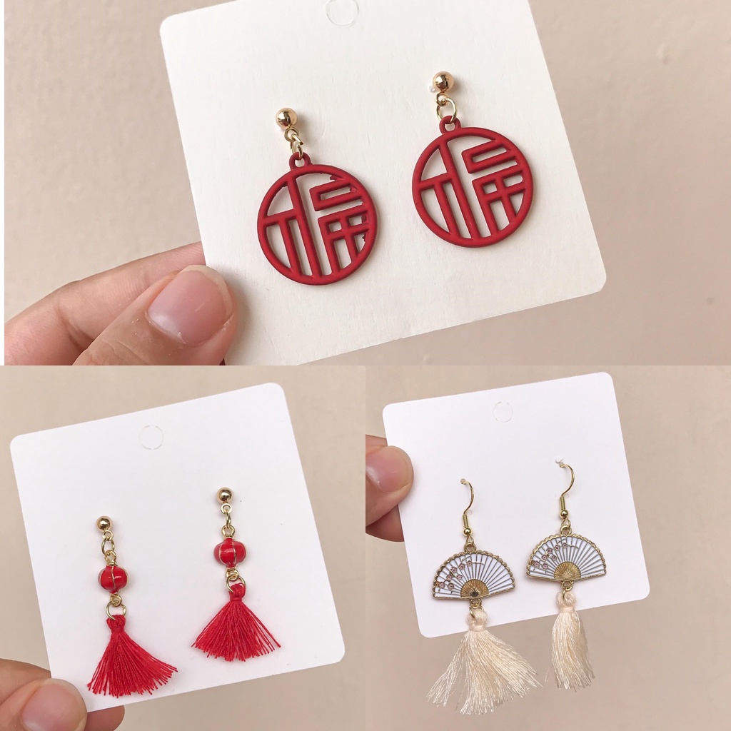 Jual CHINESE NEW YEAR limited edition / anting cny | Shopee Indonesia