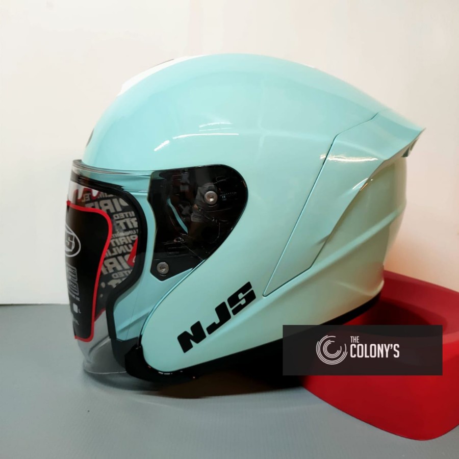 Jual HELM NJS KAIROZ SOLID POLOS SINGLE VISOR HALFFACE NJS KAIROS ...