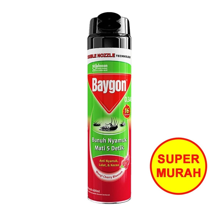 Jual Baygon Aerosol Spray Cherry Blossom Obat Nyamuk Serangga Semprot ...