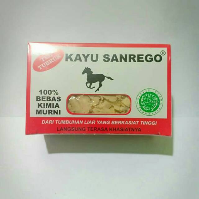 Jual SANREGO HORSE herbal teh tubruk kayu sanrego murni. ORIGINAL ...