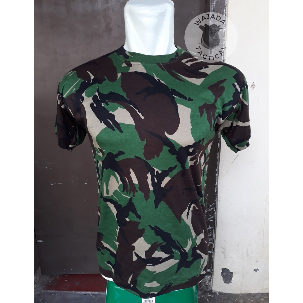 Jual Kaos Pendek Loreng Malvinas Kaos Oblong Loreng TNI Army | Shopee Indonesia