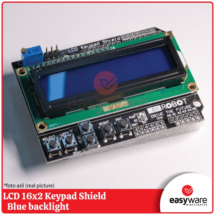 Jual LCD 1602 KEYPAD SHIELD ARDUINO LCD KEYPAD SHILED | Shopee Indonesia