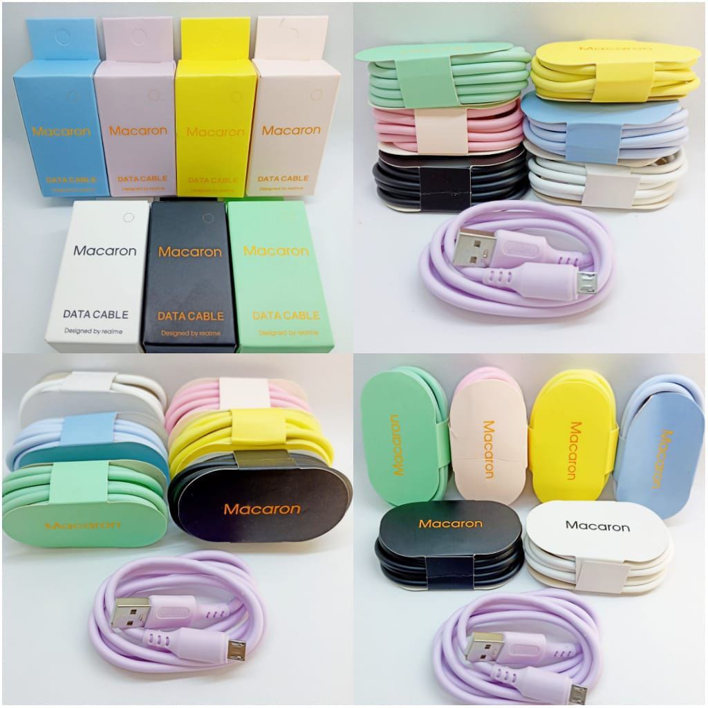Jual Kabel Data Charger Usb Micro V8 Macaron Non Fast 1 meter 2ampere | Shopee Indonesia