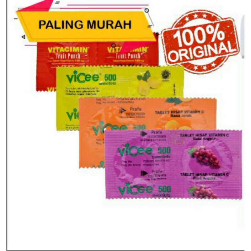 Jual READY!! Vitacimin / Xonce / Vicee Vitamin C 500mg Pertablet ...