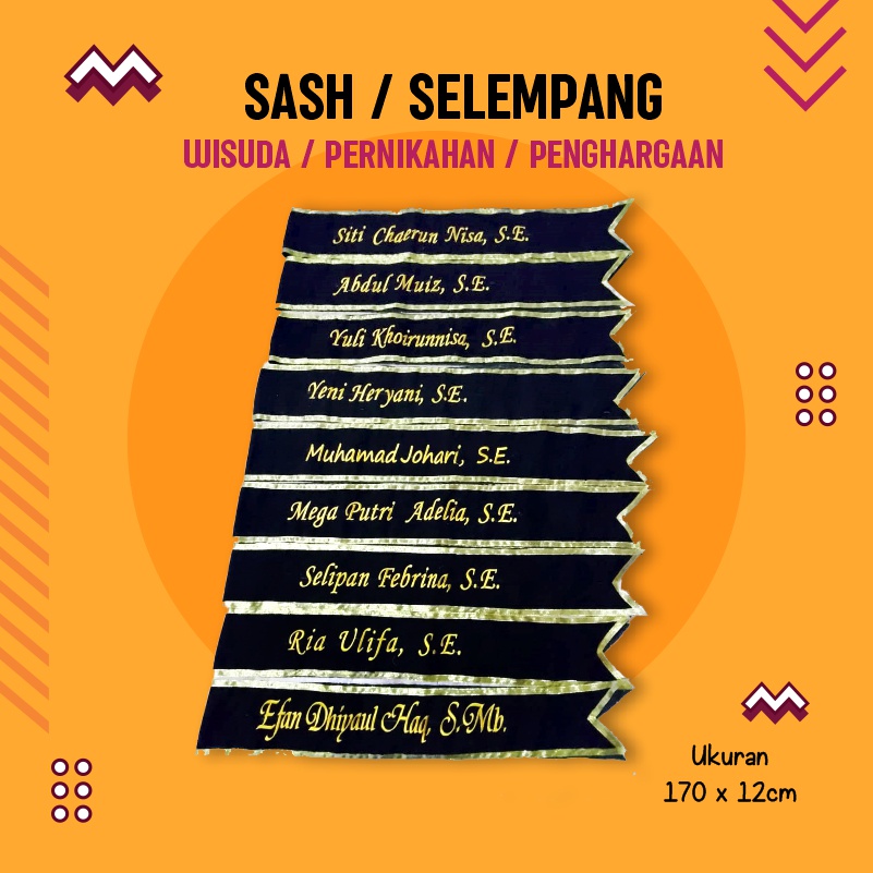 Jual Selempang Sash Wisuda Pernikahan Penghargaan | Shopee Indonesia