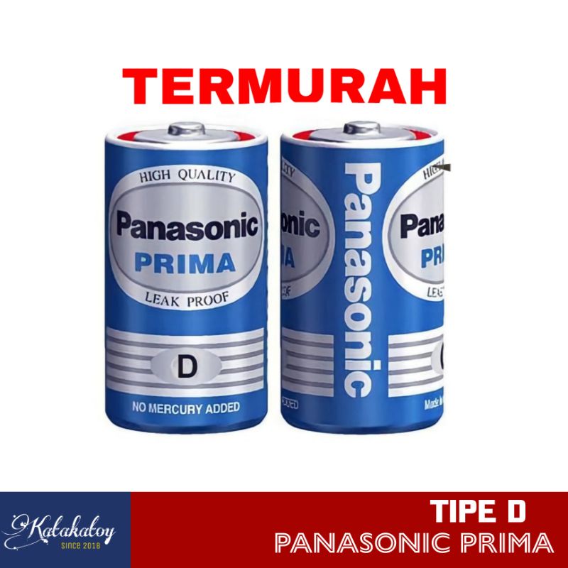 Jual BATERAI D / A1 PANASONIC PRIMA Baterai Besar Baterai Tipe D UM-1U ...