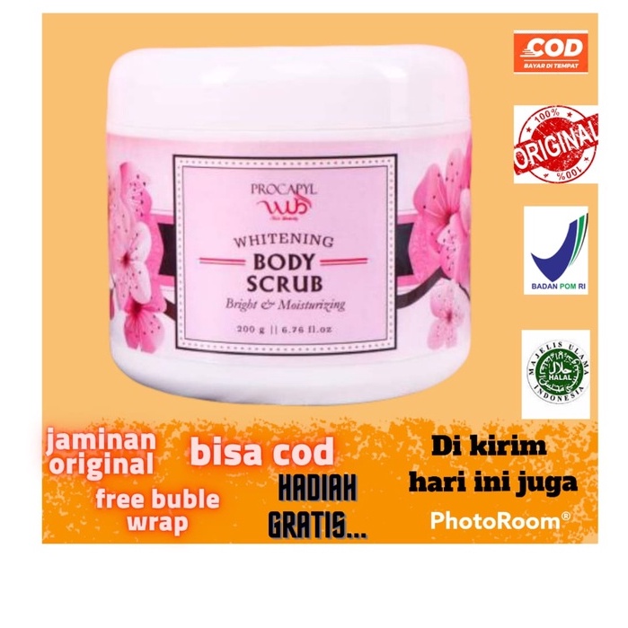 Jual WUB body scrub 200gr ORIGINAL / scrub badan / body scrub / body ...