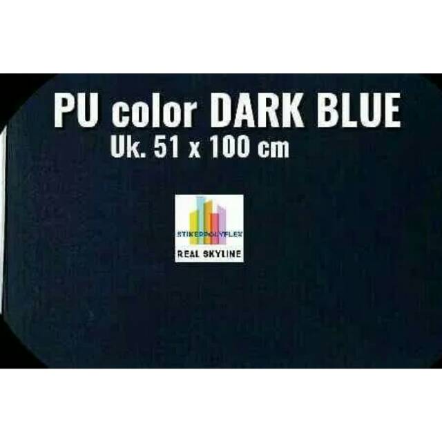 Jual POLYFLEX PU KOREA DARK BLUE PREMIUM QUALITY SKYLINE | Shopee Indonesia